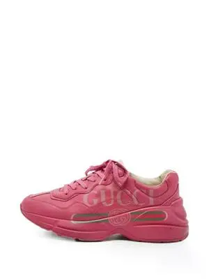 Gucci Rhyton Logo-print Leather Sneakers