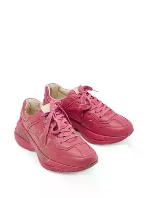 Gucci Rhyton Logo-print Leather Sneakers