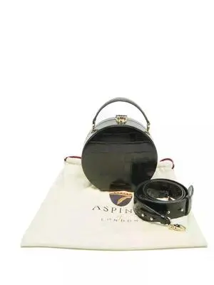 ASPINAL OF LONDON Leather Hat Box Tote Bag