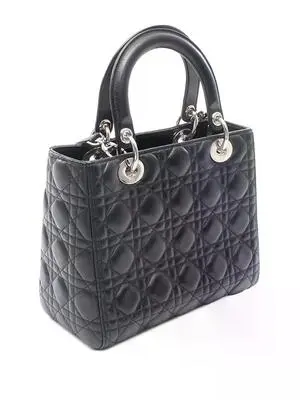 Dior Lambskin Lady Satchel - Black