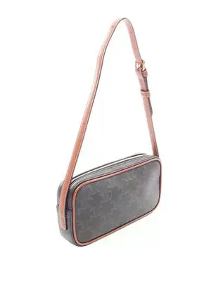 Celine Mini Triomphe Coated Canvas Camera Bag - Brown