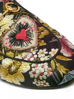Gucci Princetown Horsebit Brocade Mules