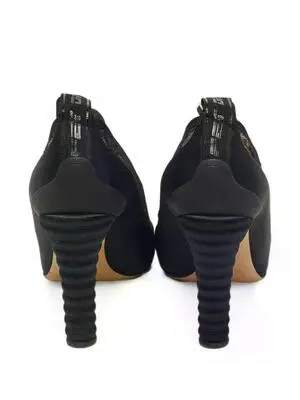 Fendi Promenade Lace Heeled Pumps