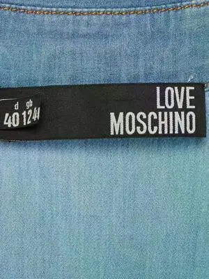 Moschino Denim Shirt Midi Dress