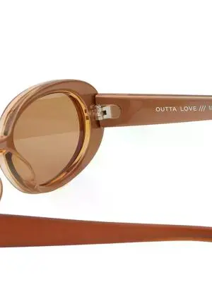 Le Specs Outta Love Sunglasses - Brown