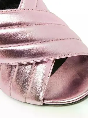Gucci Sylvie Leather Sandals - Pink