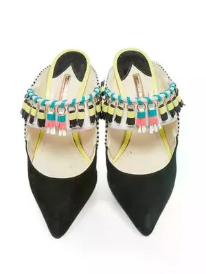 SOPHIA WEBSTER Tassel Wedge Mules