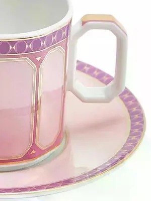 SWAROVSKI Signum Rose Cup And Saucer - Pink