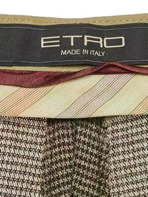 Etro Houndstooth Cropped Trousers