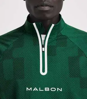 MALBON Performance Mesh Quarter-zip Mid-layer