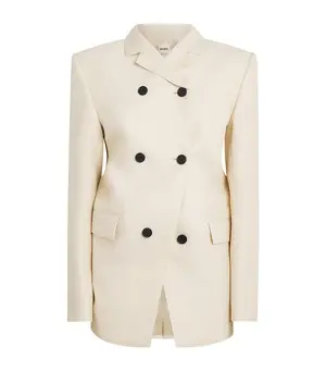 Khaite Wool-silk Rolo Blazer - Ivory