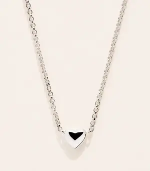 ASTRID & MIYU Recycled Sterling Heart Necklace - Silver
