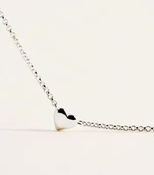 ASTRID & MIYU Recycled Sterling Heart Necklace