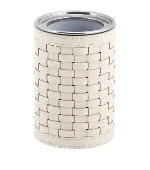 RIVIERE Woven Leather Barcelona Bottle Cooler - Neutral