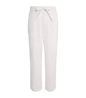 Frescobol Carioca Cotton-linen Chinos - White