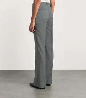 GANNI Wool-blend Straight Trousers