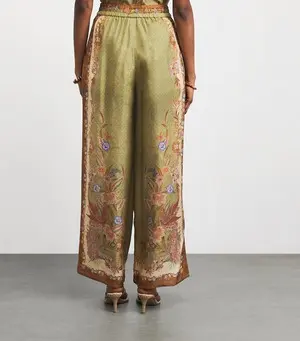 Zimmermann Silk Indra Wide-leg Trousers