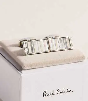 Paul Smith Mother-of-pearl Stripe Cufflinks