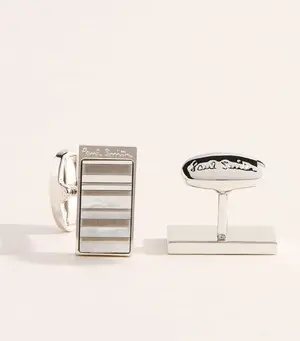 Paul Smith Mother-of-pearl Stripe Cufflinks