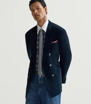 Brunello Cucinelli Sea Island Cotton One-and-a-half-breasted Blazer - Blue