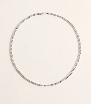 ASTRID & MIYU Bold Essential Curb Chain Necklace - Silver