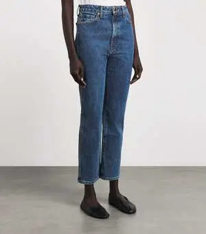 Khaite Abigail Cropped High-rise Jeans