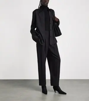 TOTEME Pleated Balloon Trousers - Black