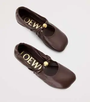 Loewe Leather Pebble Soft Ballet Flats