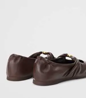 Loewe Leather Pebble Soft Ballet Flats