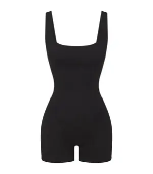 NIKESKIMS Corset Short Bodysuit - Black