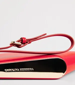 Carolina Herrera Leather Consuelo Clutch Bag