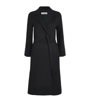 JIL SANDER Wool Belted Coat