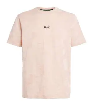 BOSS Cotton Network Logo T-shirt - Orange