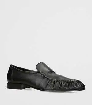 THE ROW Soft Moccasin Two Leather Loafers