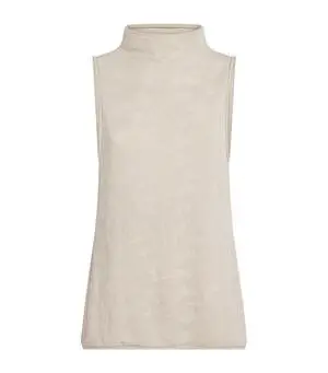 LAUREN MANOOGIAN Pima Cotton Terra Shell Top - Beige