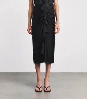 Cinq À Sept Silk Cynthia Midi Skirt