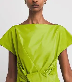 ROKSANDA Crepe Draped Nila Midi Dress