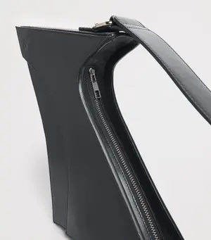 TALEL PARIS Leather Wave Shoulder Bag