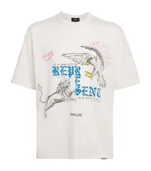 REPRESENT Organic Cotton-hemp Printed T-shirt