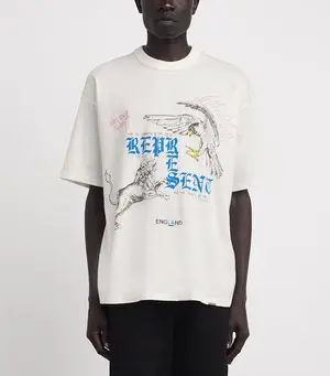 REPRESENT Organic Cotton-hemp Printed T-shirt