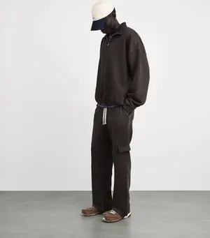 REPRESENT Cotton Initial Quarter-zip Sweatshirt