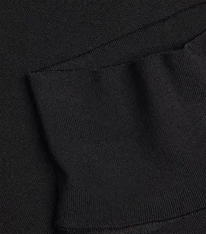 Brandon Maxwell Knitted Funnel-neck Long-sleeve Top