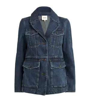 ME+EM Italian Denim Utility Jacket - Blue