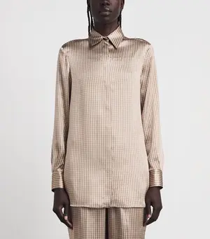 Kiton Silk Printed Shirt