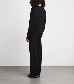 Soft Goat Cashmere Sweater And Trousers Set