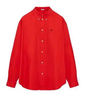 Loewe Cotton Anagram Embroidered Shirt