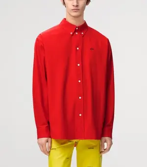 Loewe Cotton Anagram Embroidered Shirt