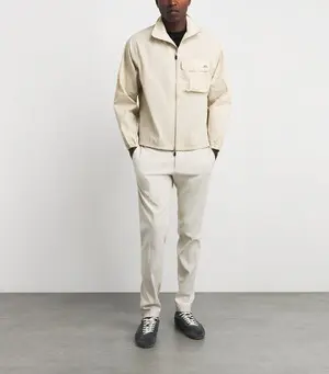 J. Lindeberg Gian Crinkle Zip Overshirt