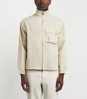 J. Lindeberg Gian Crinkle Zip Overshirt