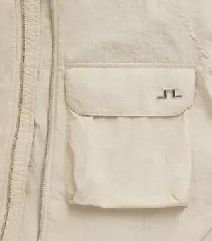 J. Lindeberg Gian Crinkle Zip Overshirt
